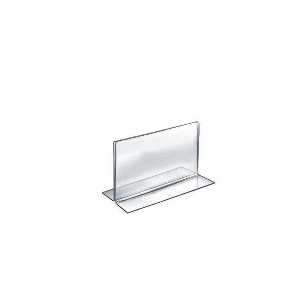 Azar Displays Bottom Loading Clear Acrylic T-Frame Sign Holder 6" Wide ...
