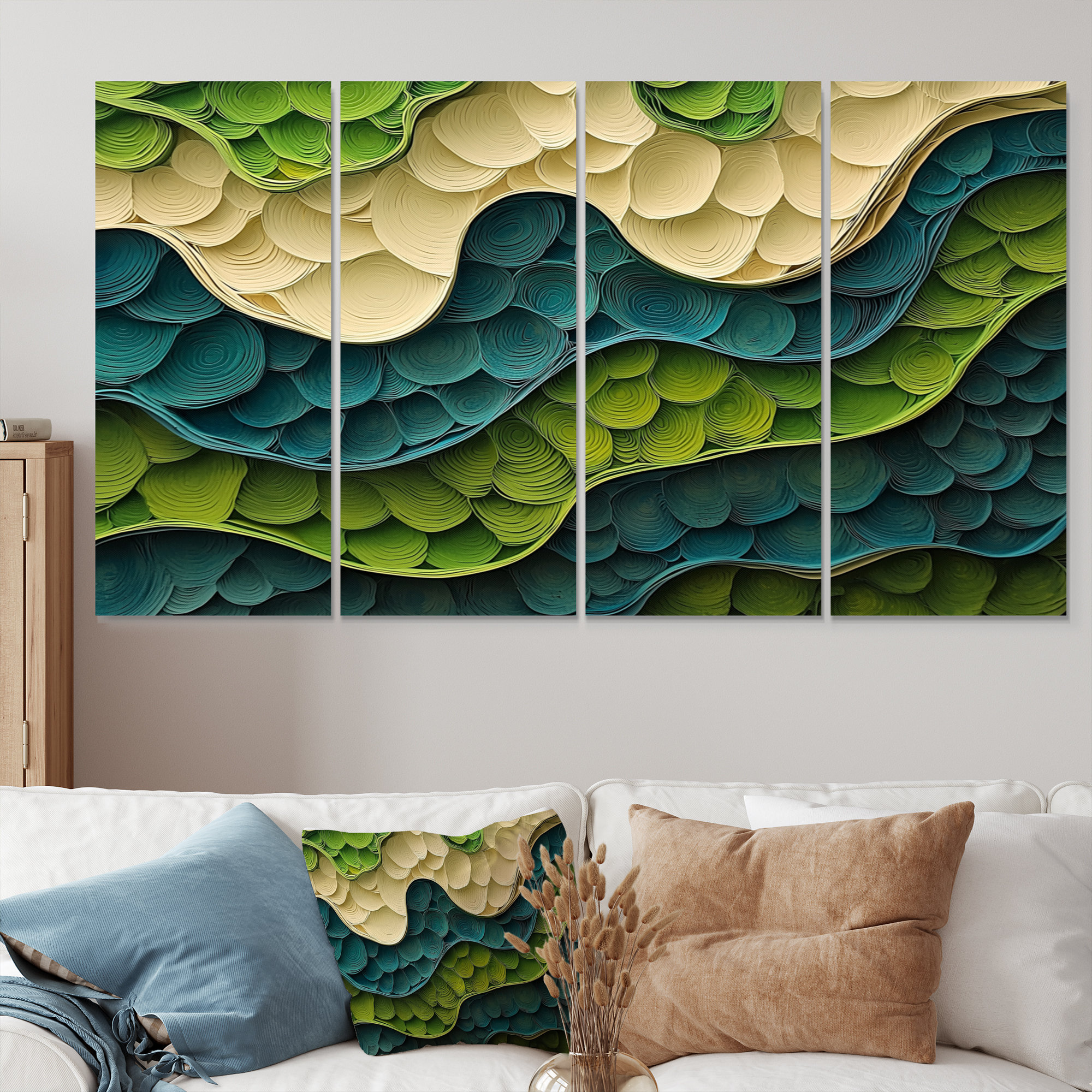 Wrought Studio™ Biomorphism Earth Rhythm I Chaos VI - Earth Wall Art ...