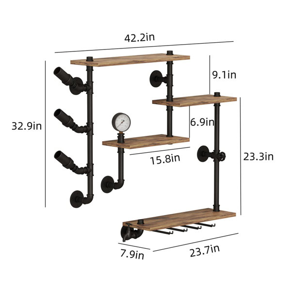 Williston Forge Wall Bar Shelves | Wayfair