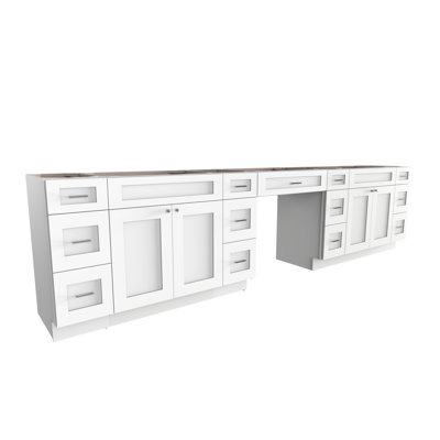 DISAR 138'' Double Bathroom Vanity Base Only | Wayfair