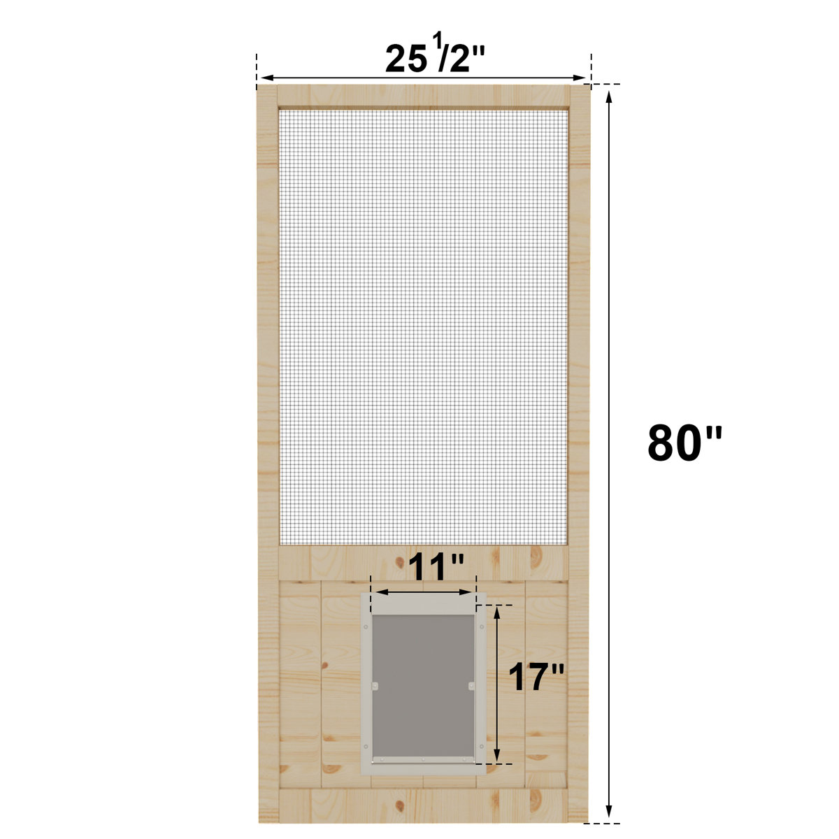 Win Stellar Ready to Install Solid Wood Hinged Screen Doors & Reviews ...