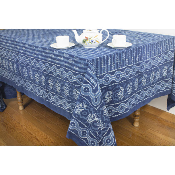 Bungalow Rose Lushana Rectangle Floral Cotton Tablecloth | Wayfair