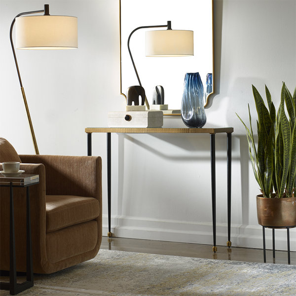 George Oliver Michaele Antique Gold Console Table & Reviews | Wayfair