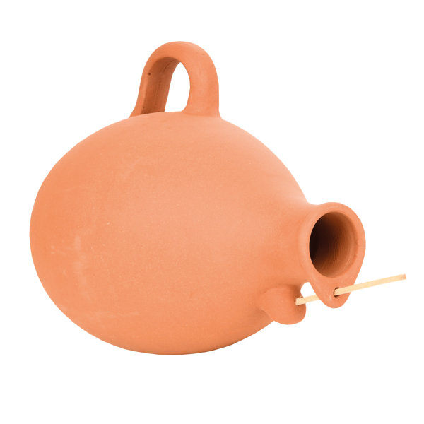 Fleur De Lis Living Tit/sparrow Nesting Bottle, Stoneware | Wayfair