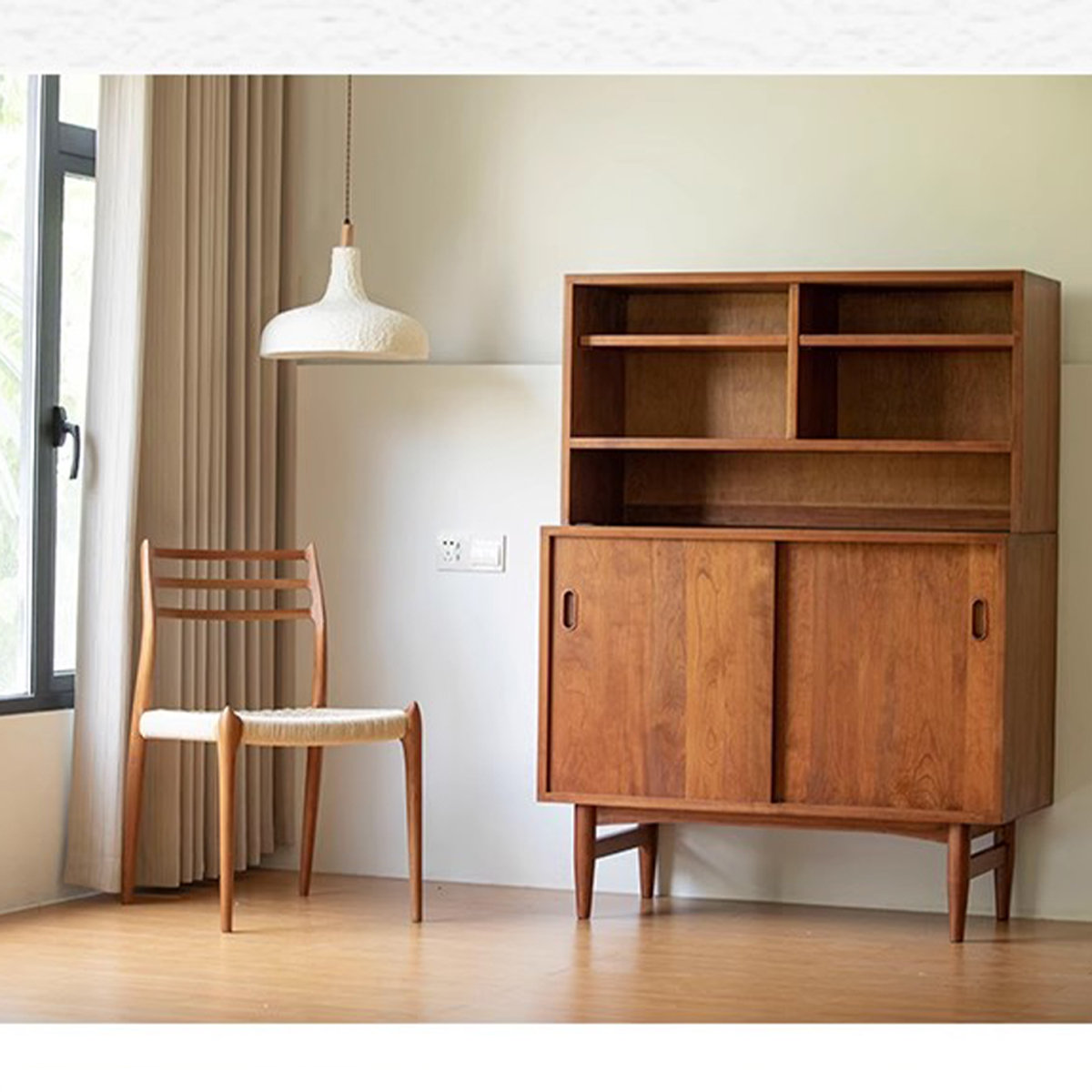 Hokku Designs Vintage Solid Wood Against The Wall One Piece Food ...