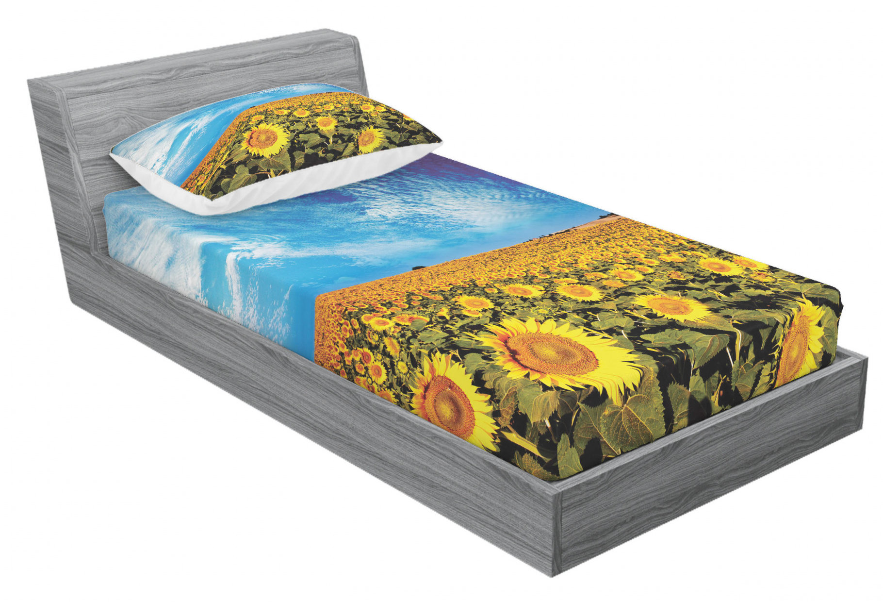 Ambesonne Sunflower Sheet Set | Wayfair