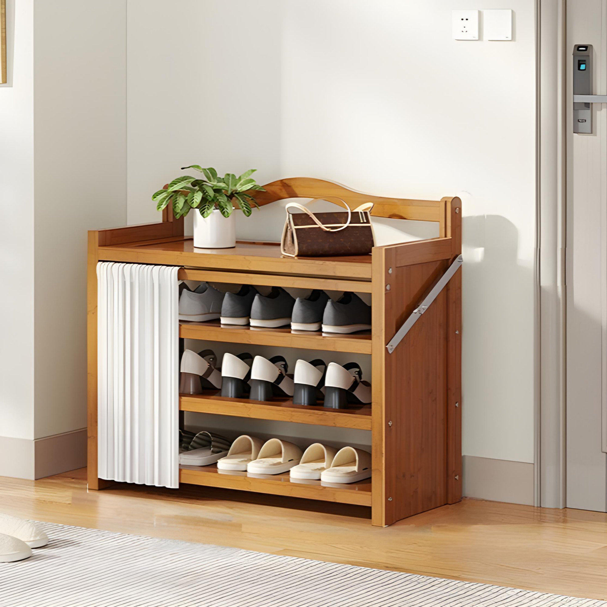 Winston Porter Free Installation Dust-Proof Folding Shoe Rack ...