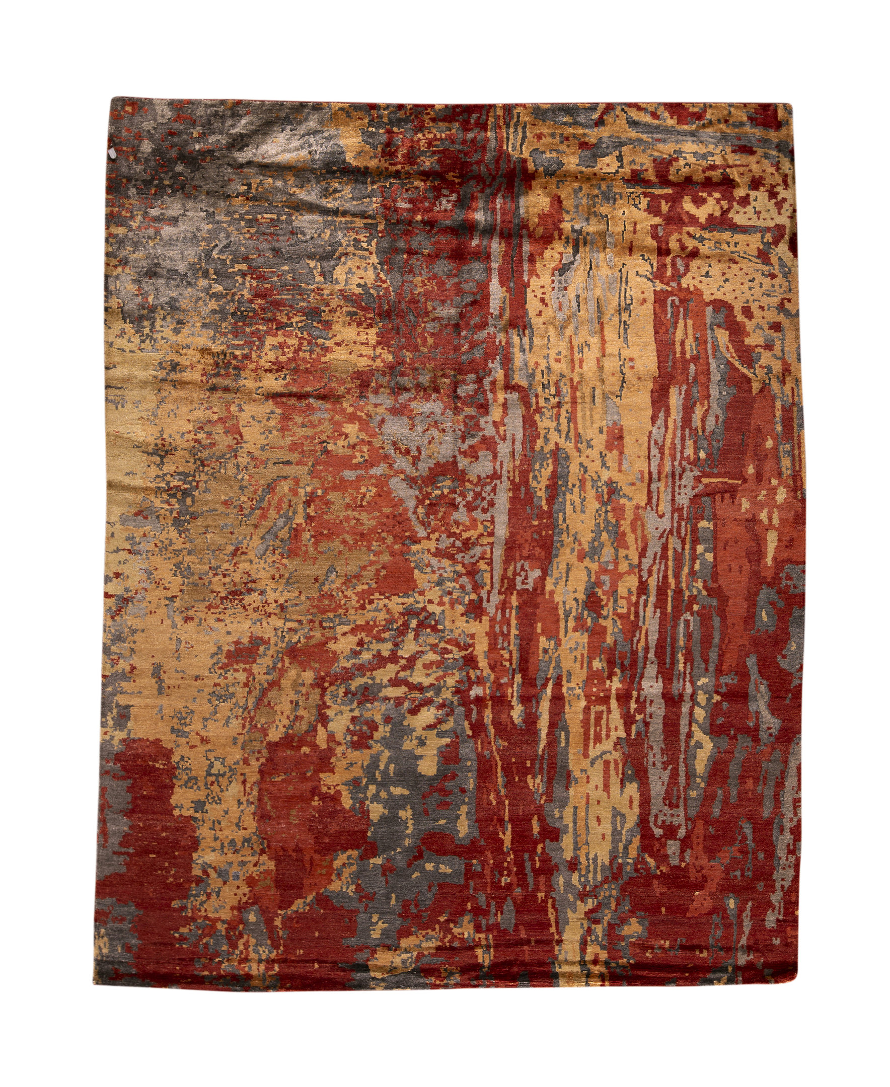 Bokara Rug Co., Inc. Hand-Knotted High-Quality Red and Yellow Area Rug ...