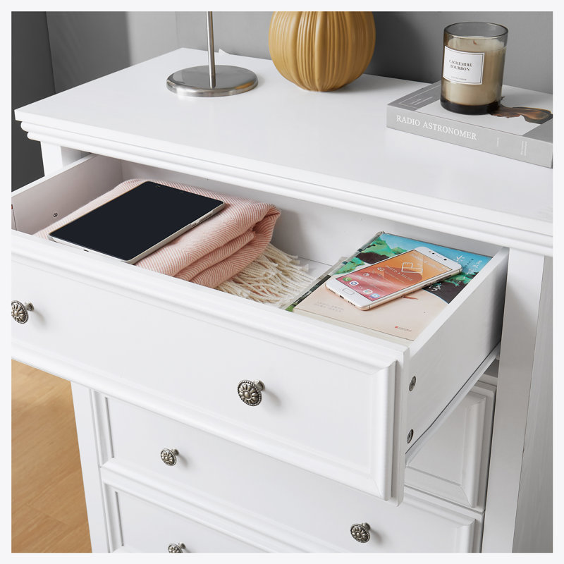 Lark Manor™ Chessie Wood Storage Dresser with 5 Drawers | Wayfair