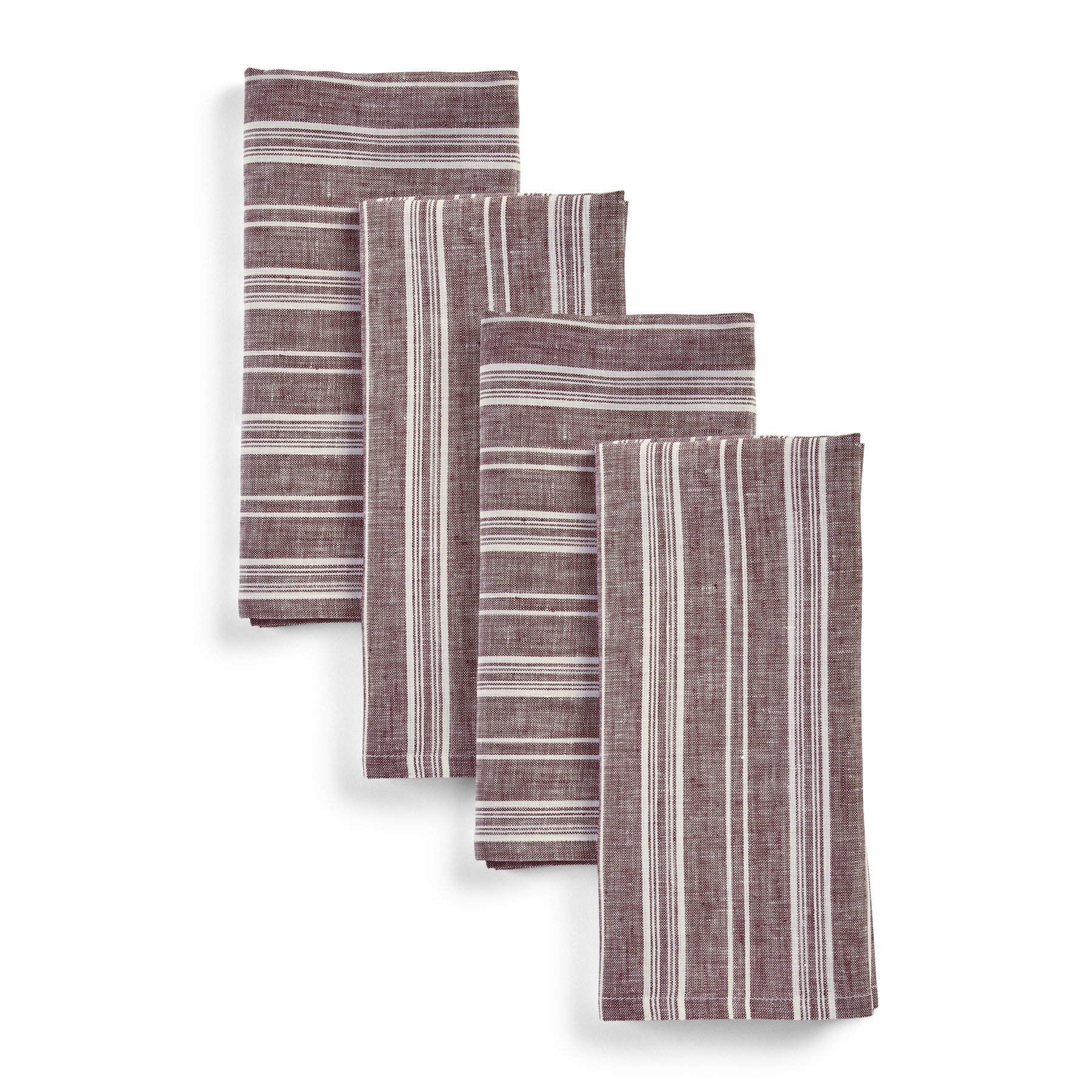Solino Home Chelsea Stripe - 100% Pure Linen Dinner Napkins | Wayfair