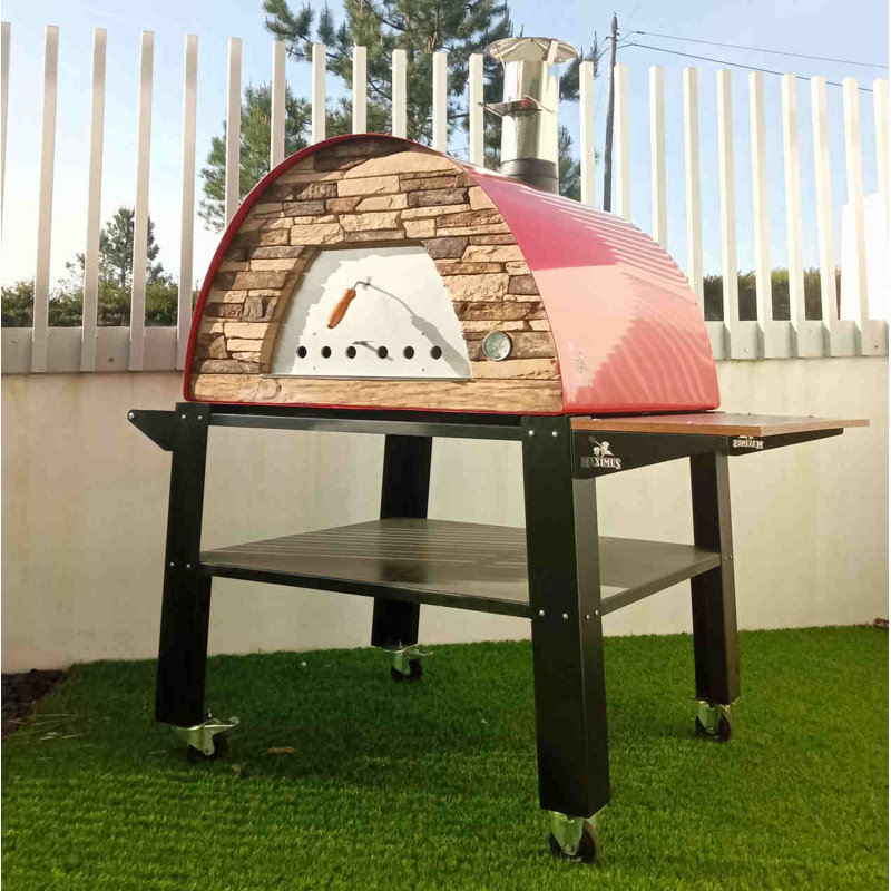 Authentic Pizza Ovens Iron Freestanding Pizza Oven in Black | Wayfair