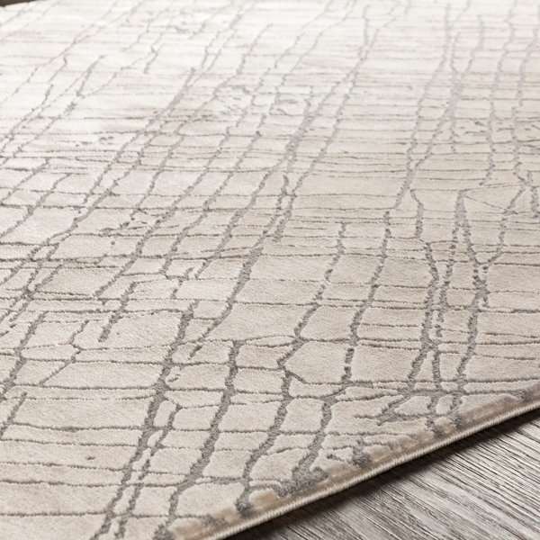 Greyleigh™ Bridgeton Abstract Gray/Cream Area Rug & Reviews | Wayfair