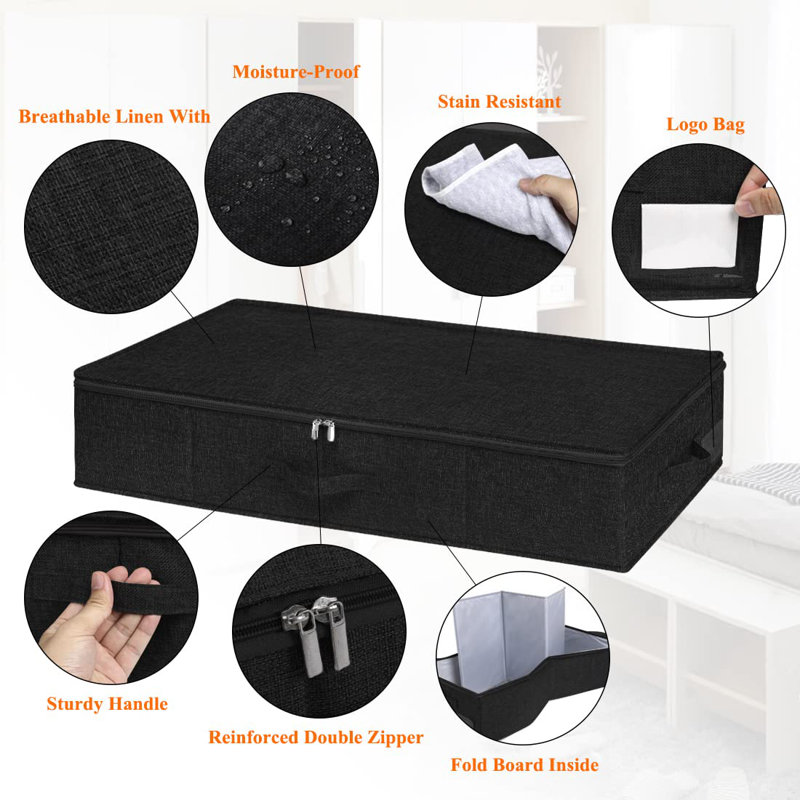 Rebrilliant Fabric Storage Bin Set | Wayfair