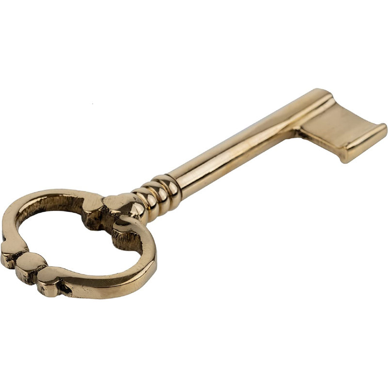 UNIQANTIQ HARDWARE SUPPLY Cast Brass Huge Skeleton Key | Wayfair