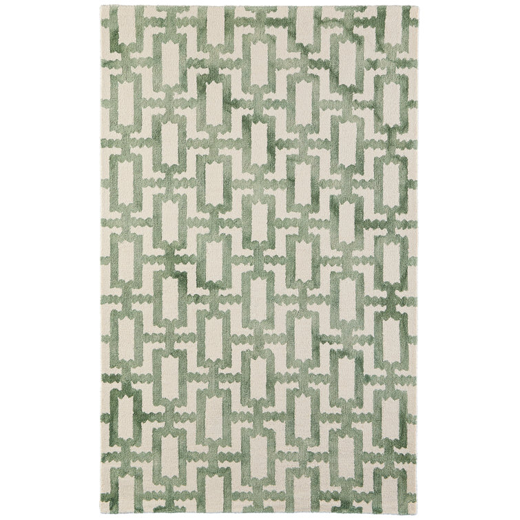 Room Evny Marengo Hand Tufted Wool Geometric Rug | Wayfair
