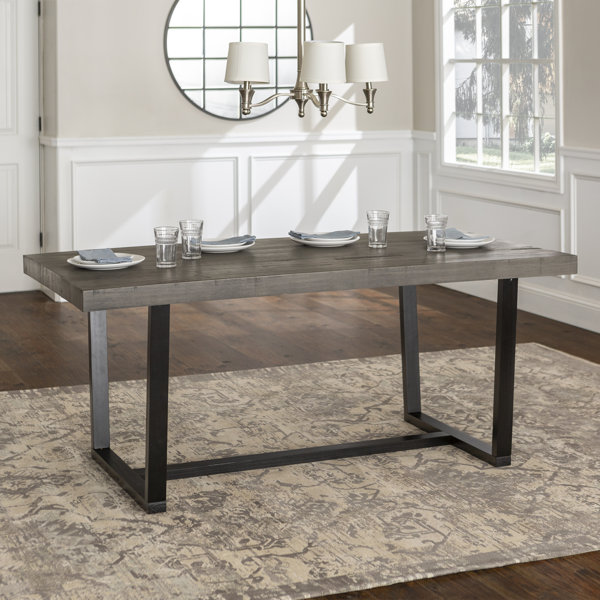 Union Rustic Amarapal Solid Wood Dining Table & Reviews | Wayfair
