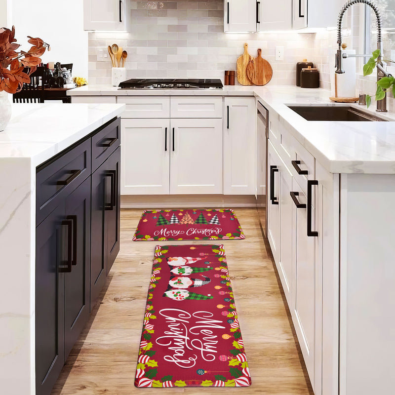 The Holiday Aisle® 2 Piece Elf Kitchen Mat Set & Reviews | Wayfair