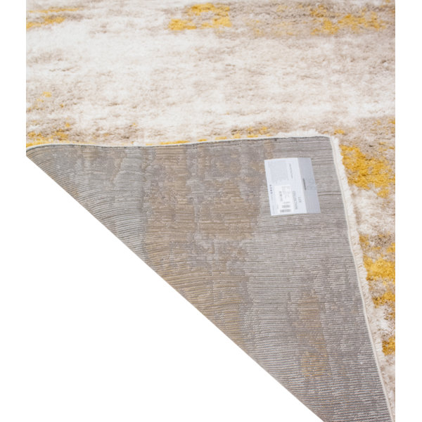 17 Stories Alban Performance Gold Rug & Reviews | Wayfair