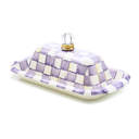 MacKenzie-Childs Violet Check Butter Box | Perigold