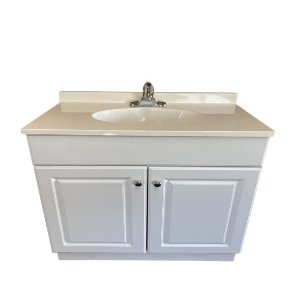 MONSAM Portable Sink Single Basin Self Contained Sink – WHITE Wood ...