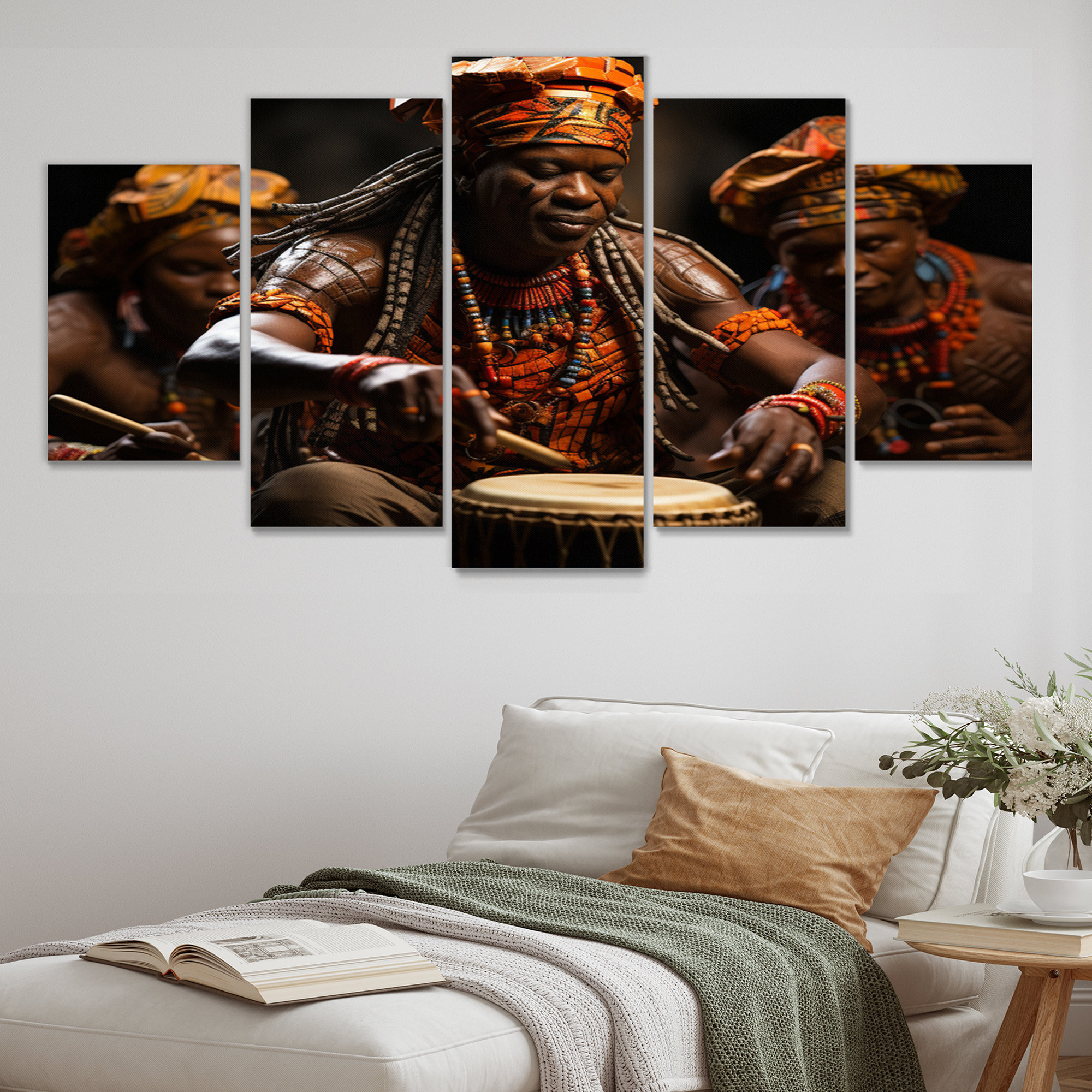 Ebern Designs African Rhythmic Drums II - African Metal Wall Decor Set ...