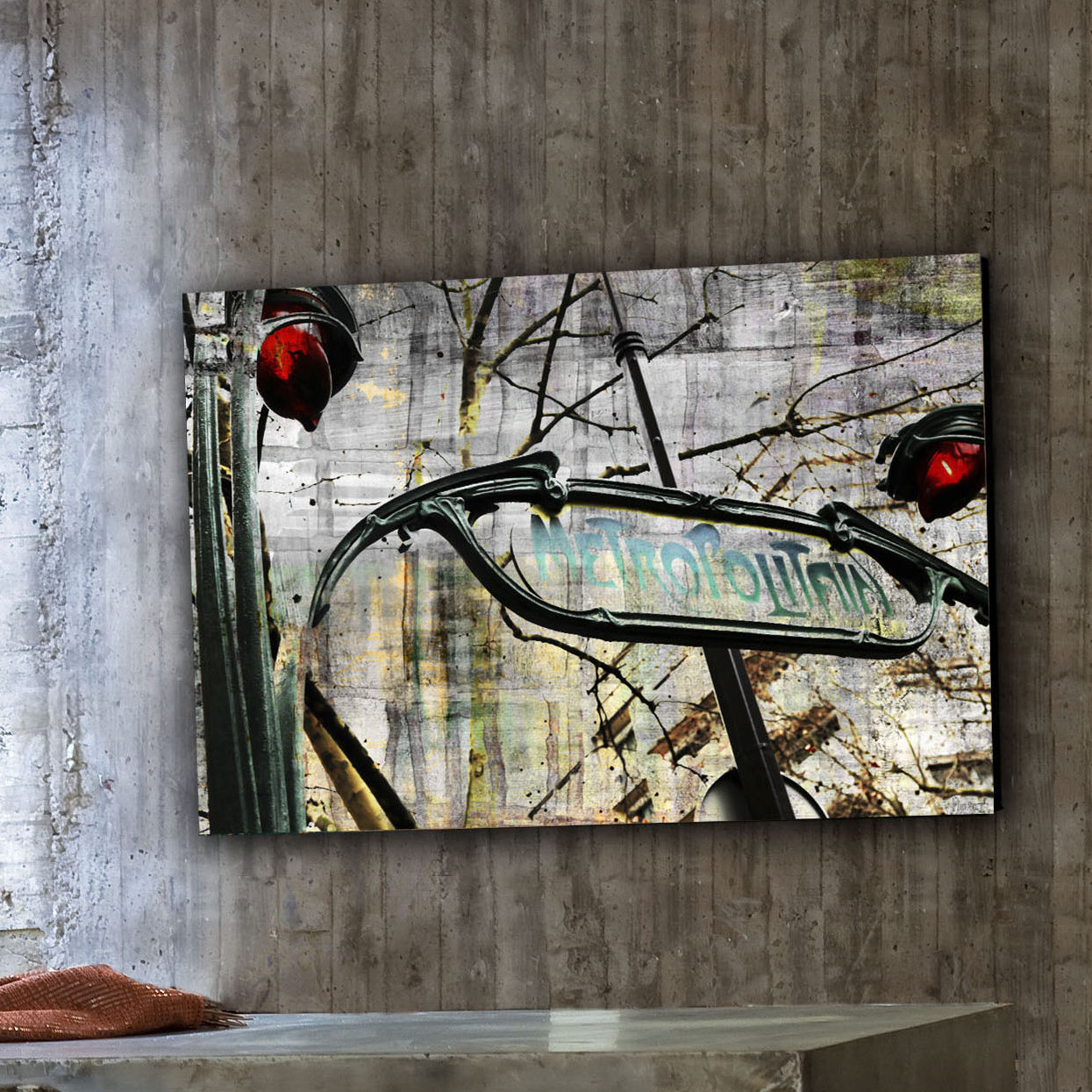 Parvez Taj 'Metropolitan' by Parvez Taj Painting Print on Wrapped ...