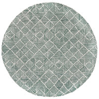 Green Round Area Rugs You'll Love | Wayfair