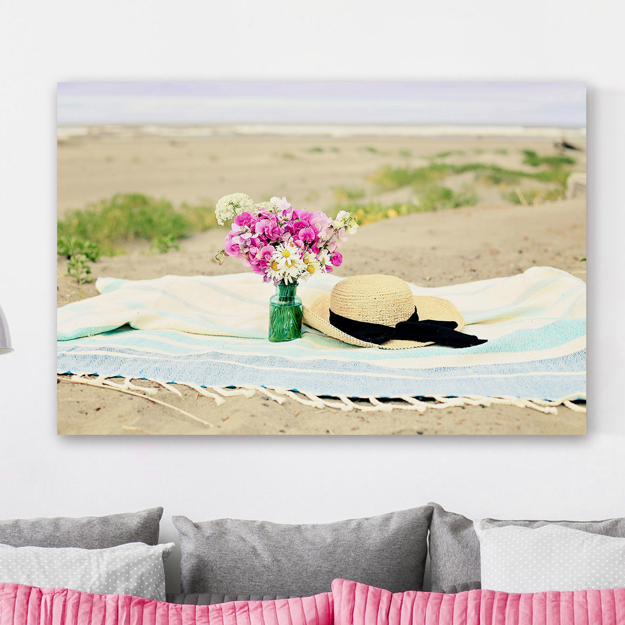 Marmont Hill 'Seaside Charm' by Sylvia Cook Painting Print on Wrapped ...