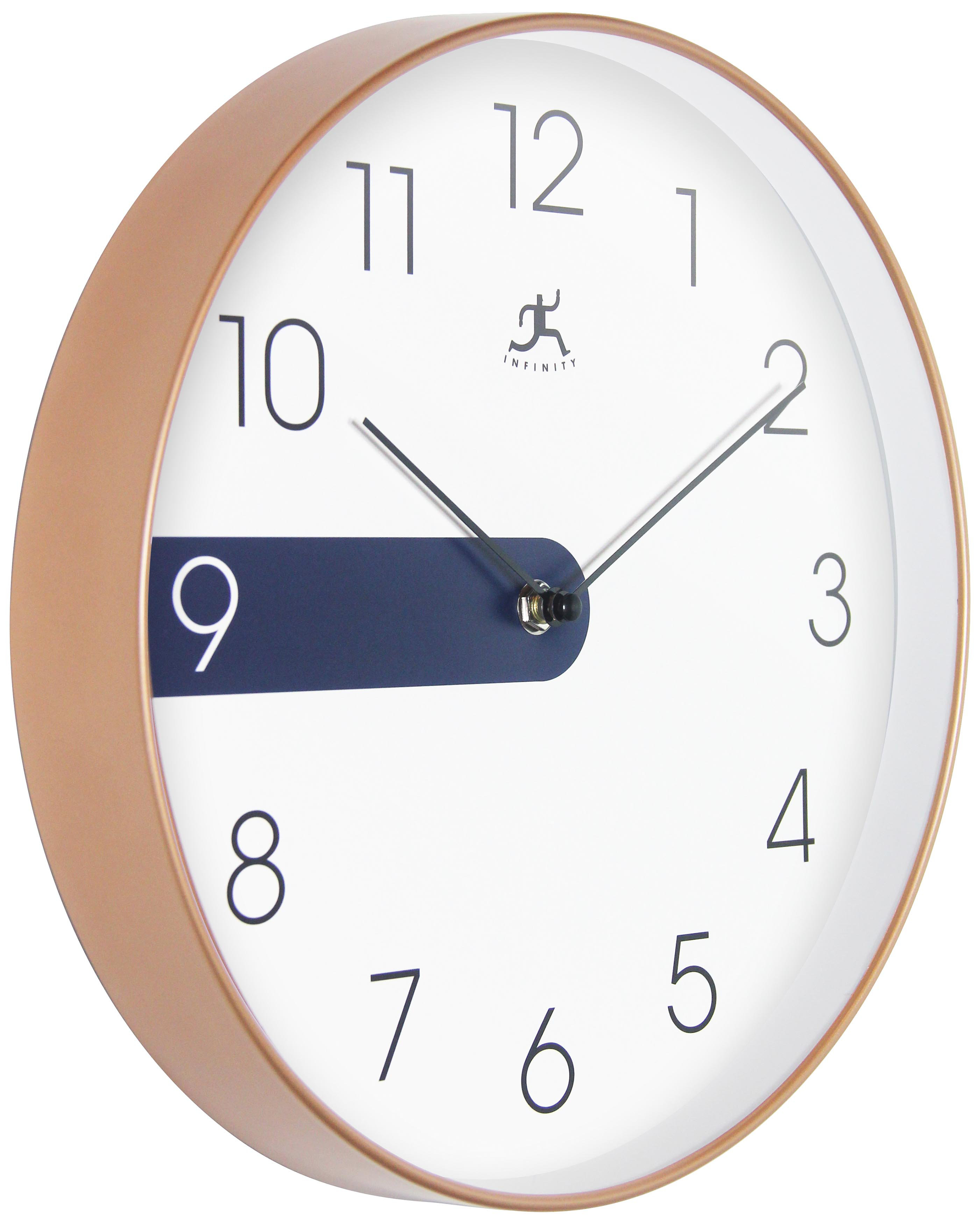 Infinity Instruments Round Plastic Wall Clock 12 Inches - Wayfair Canada