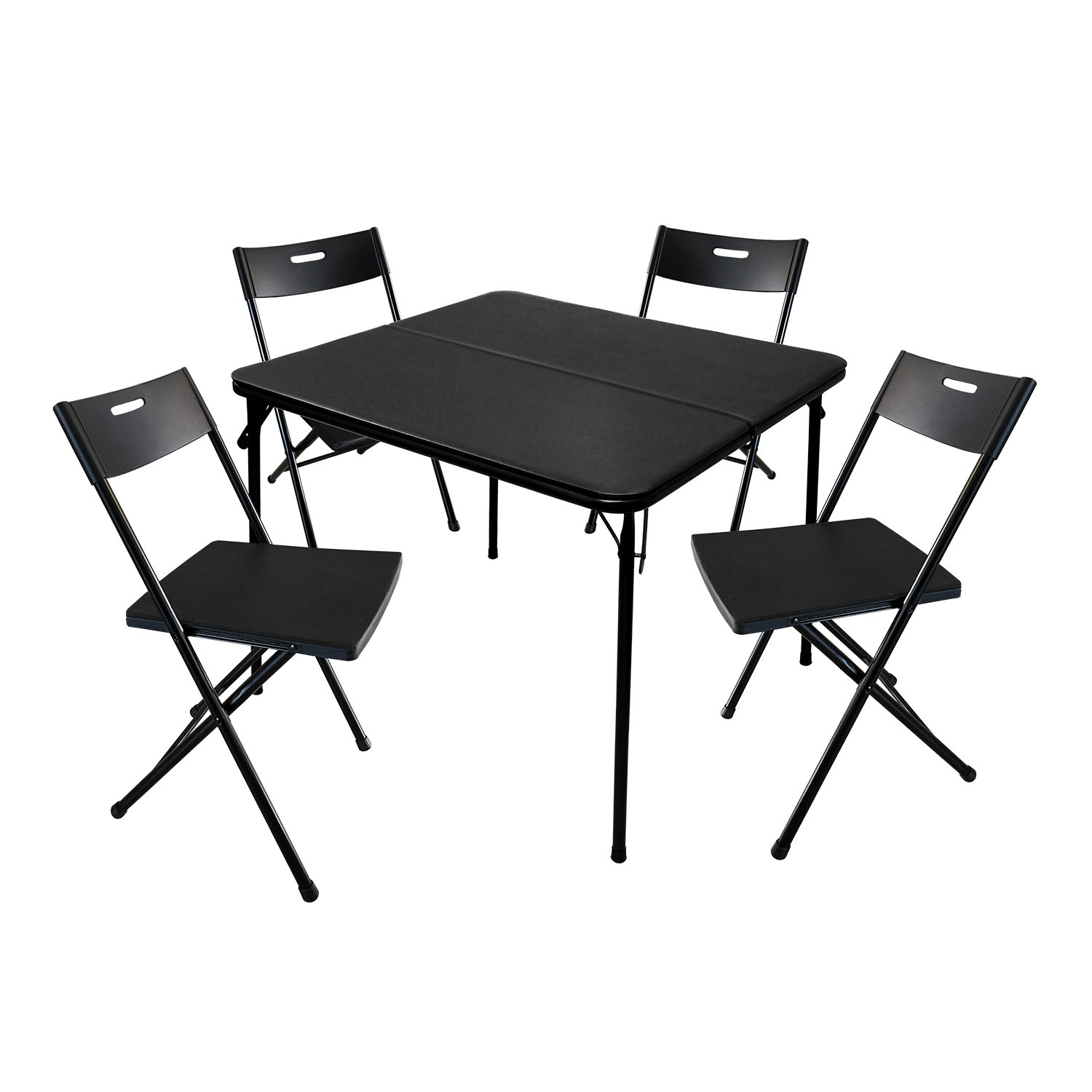 Plastic Development Group 34" Plastic Square Folding Table Portable ...