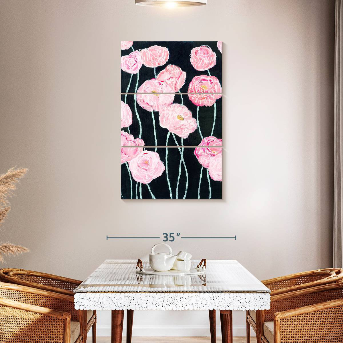 Lark Manor Harnek Pink Poppies - Wayfair Canada