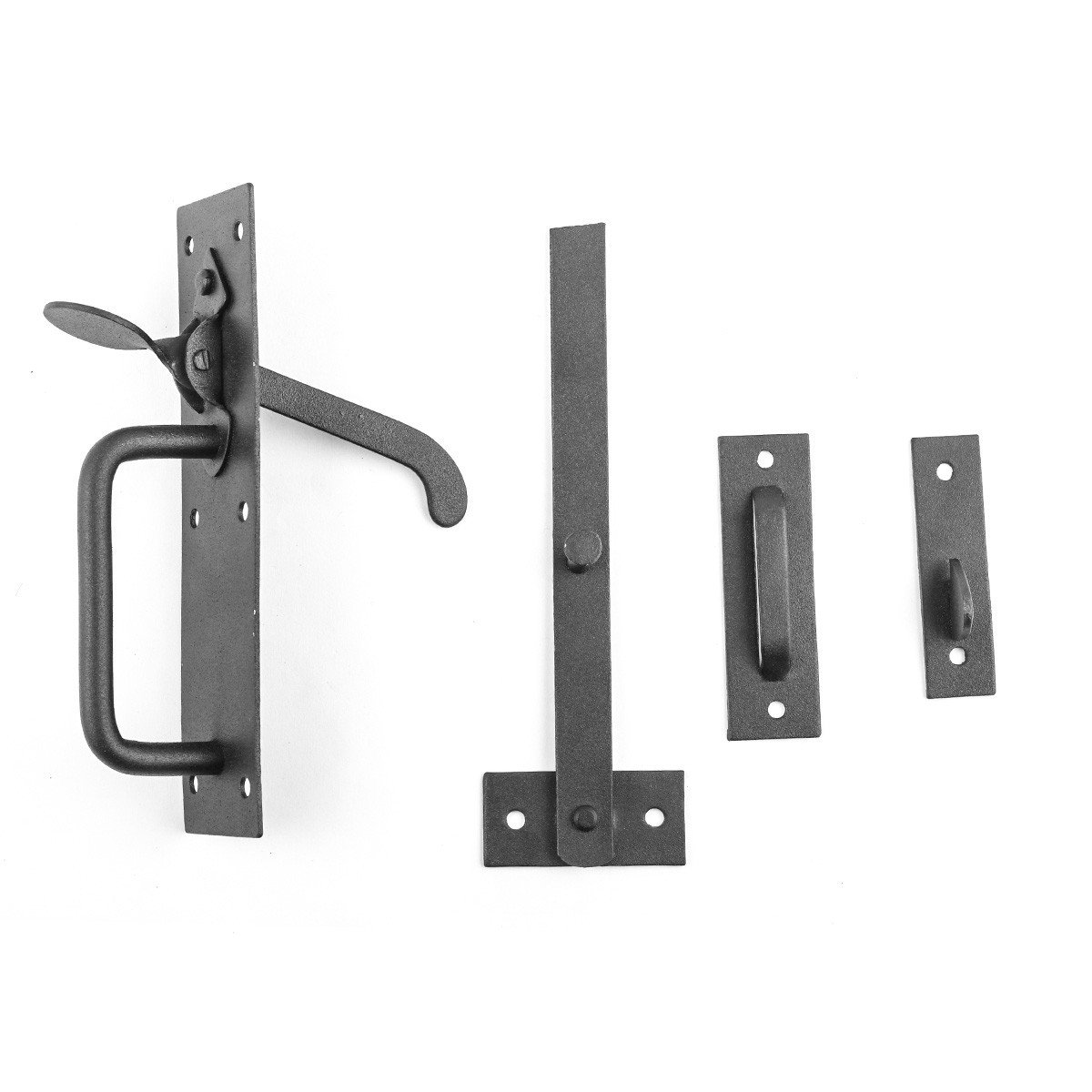 The Renovators Supply Inc. Black Wrought Iron Norfolk Door Latches ...
