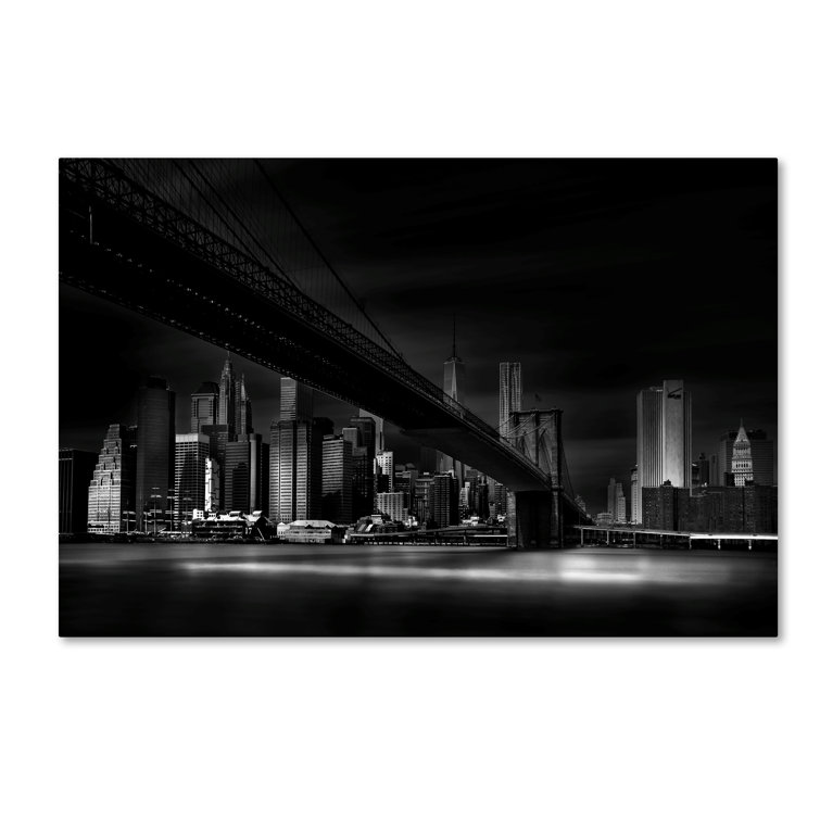 Trademark Art 'Gotham City' Graphic Art Print on Wrapped Canvas | Wayfair