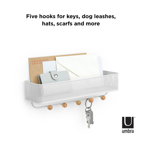 Umbra Estique Metal Wall Organizer with Key Hooks & Reviews | Wayfair