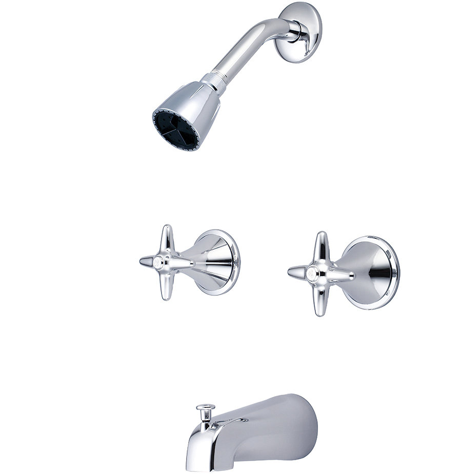 Central Brass Tub & Shower Faucet with Rough in-Valve | Wayfair