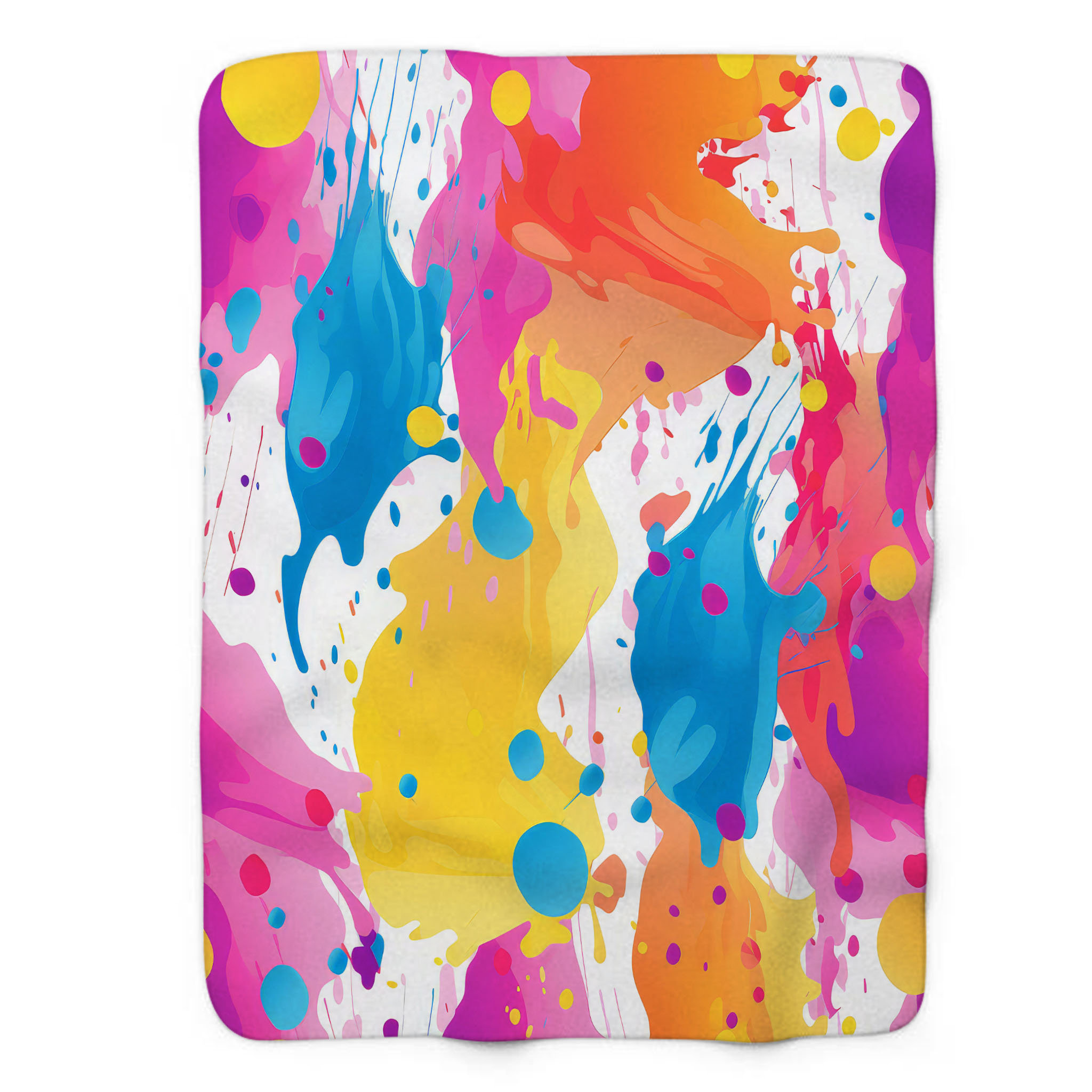 MentionedYou Spectrum Splatterfest - 1 Piece Premium Sherpa Blanket ...
