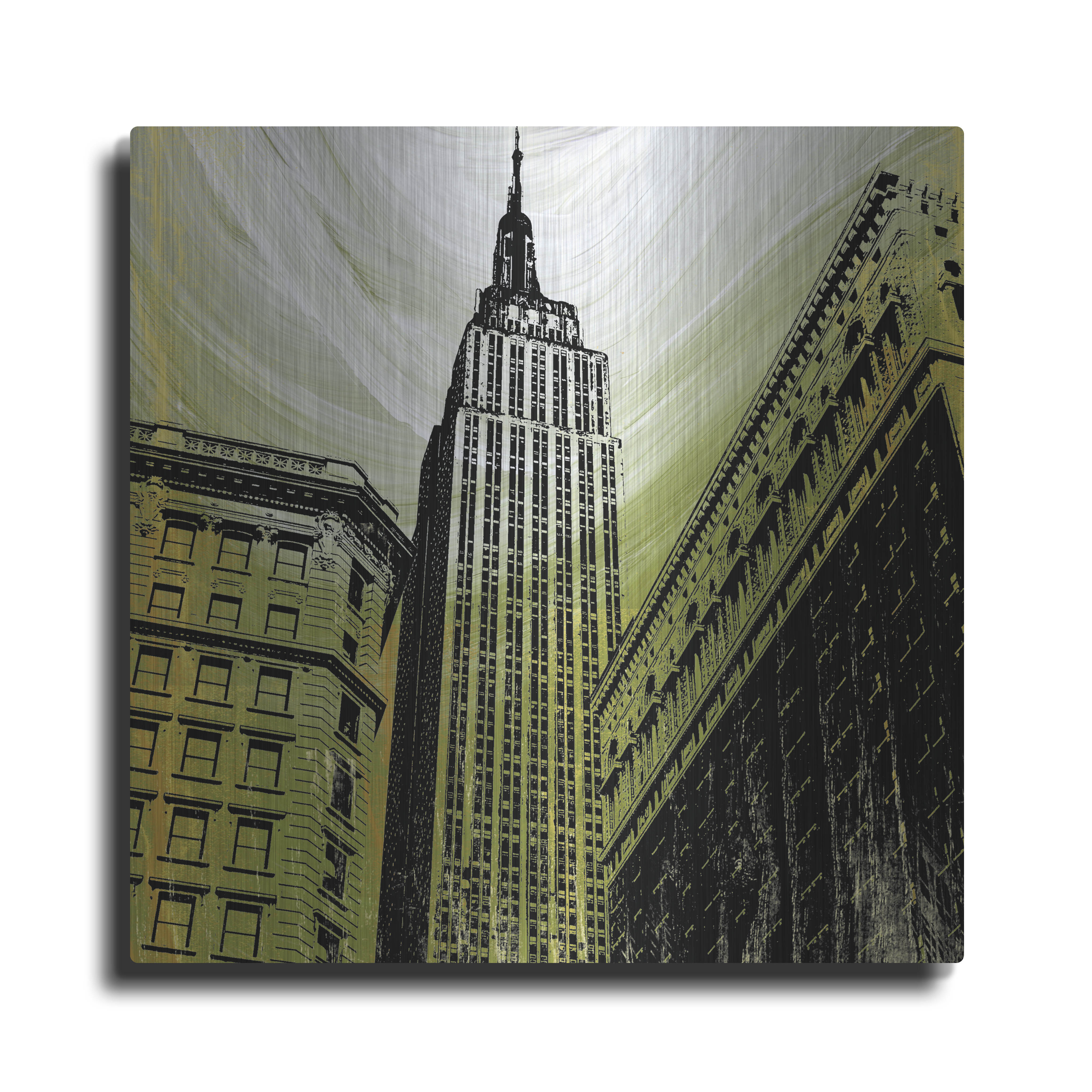 Latitude Run® 'Gilded Empire' by Erin Clark Metal Wall Art | Wayfair