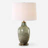 Latitude Run® Lemp Olive Glass Table Lamp | Wayfair
