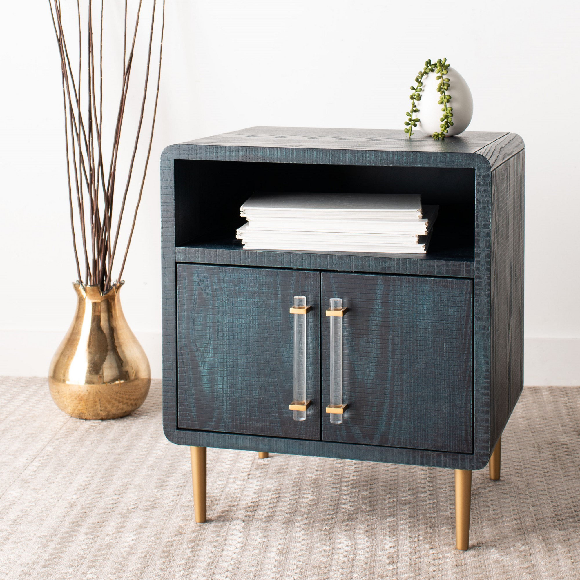 Safavieh Couture Alfie 2 Door Side Table - Wayfair Canada