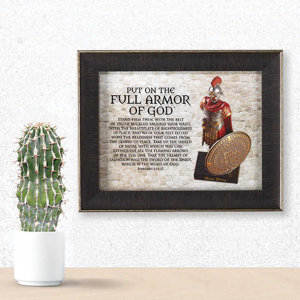 Trinx Full Armor of God - Picture Frame Print | Wayfair