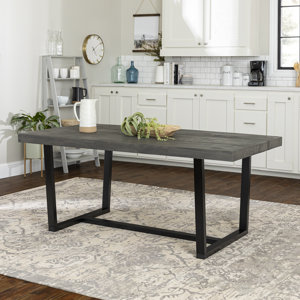 Union Rustic Amarapal Solid Wood Dining Table & Reviews | Wayfair