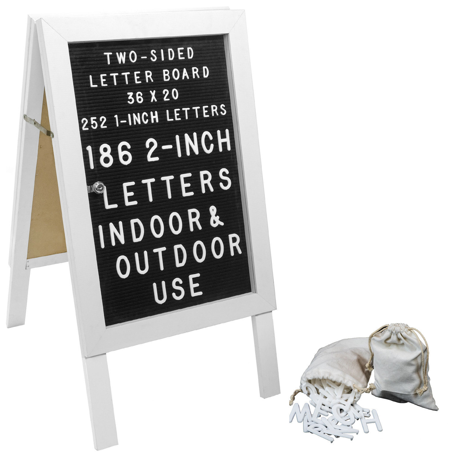 Excello Global Products Free-Standing Letter Board, 36" x 20" | Wayfair