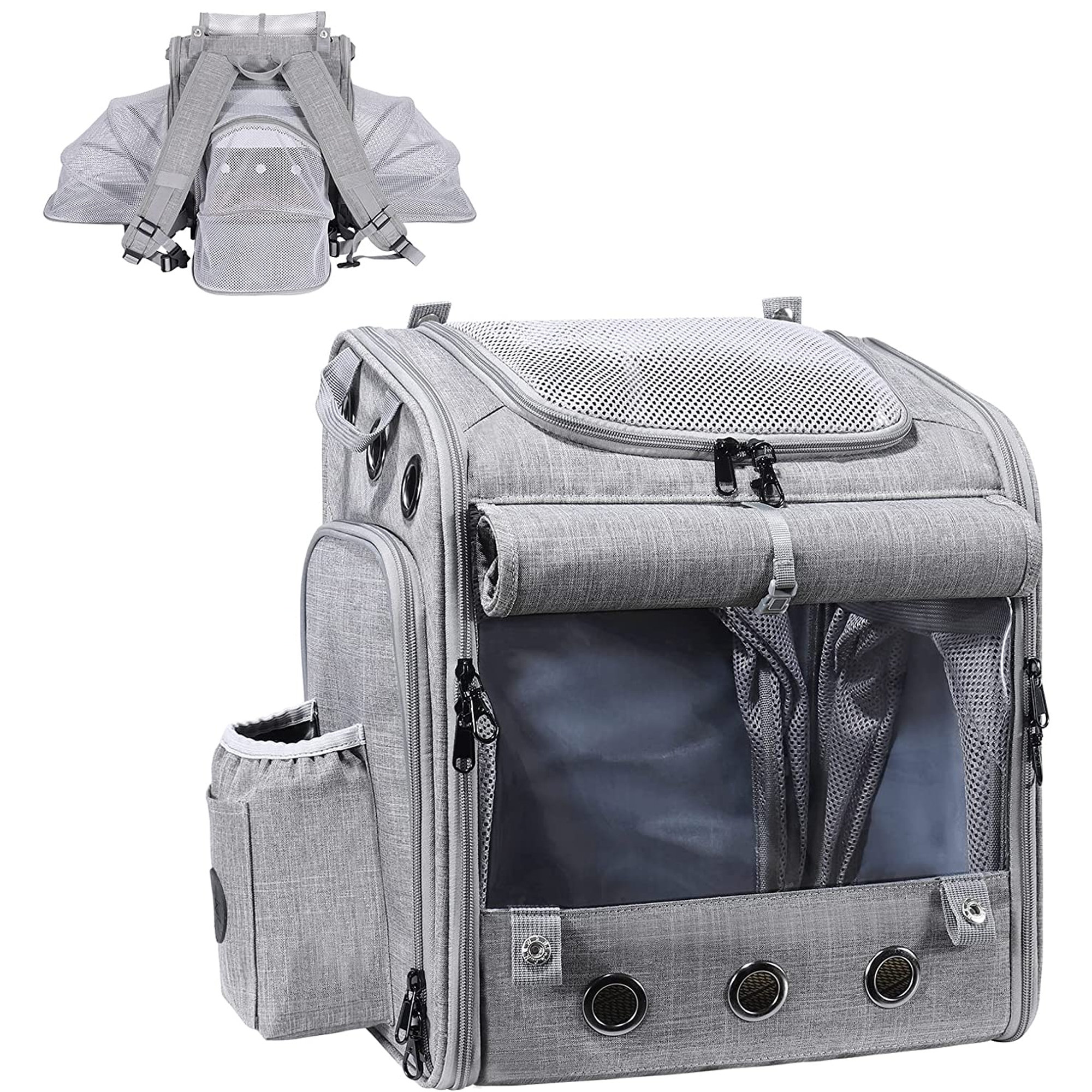 Tucker Murphy Pet™ 3 Sides Expandable Pet Carrier Backpack, Breathable ...