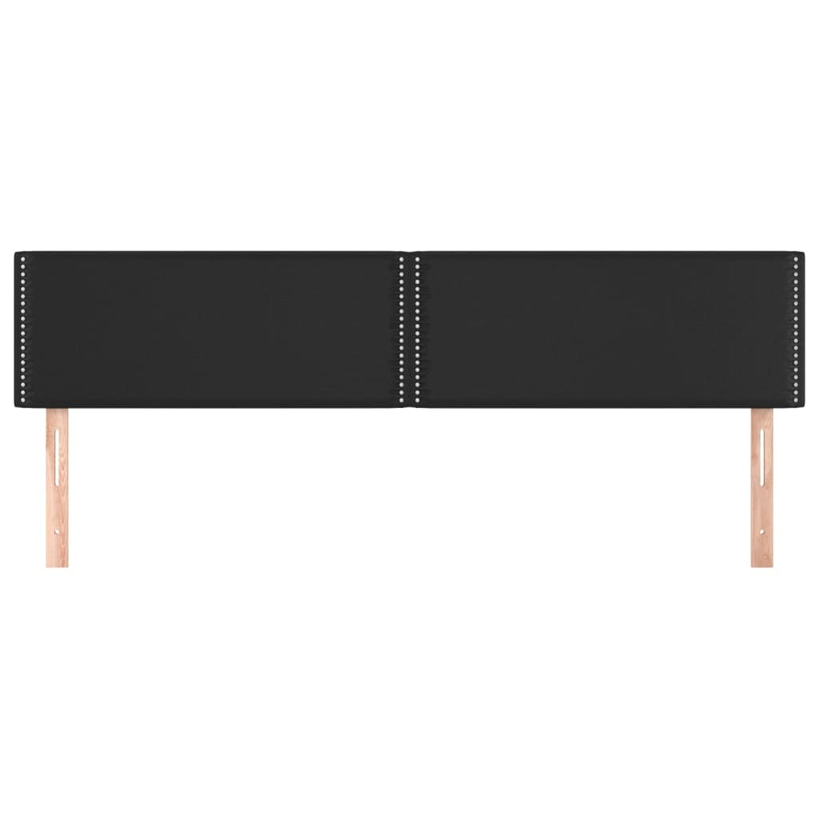 Lark Manor 2 headboards in black, 100 x 5 x 78/88cm, imitation leather ...