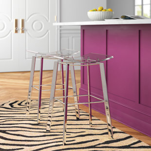 Clear Bar Stools & Counter Stools You'll Love | Wayfair