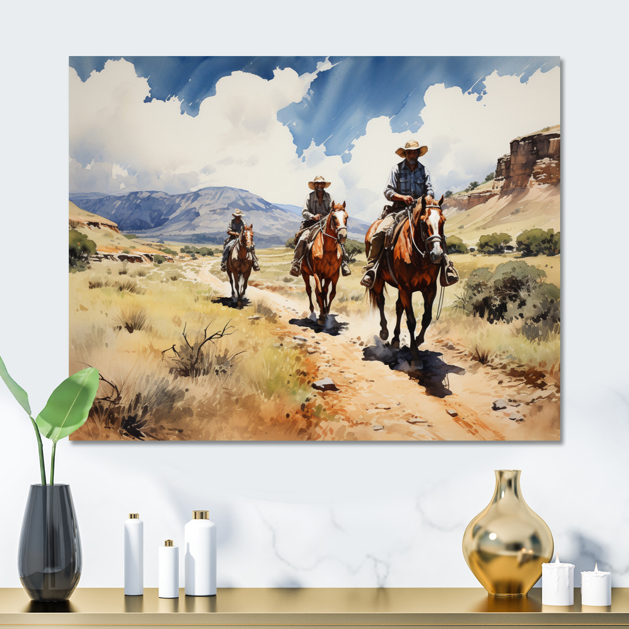 Union Rustic Cowboy Range Patrol - Cowboys Metal Wall Art - Wayfair Canada