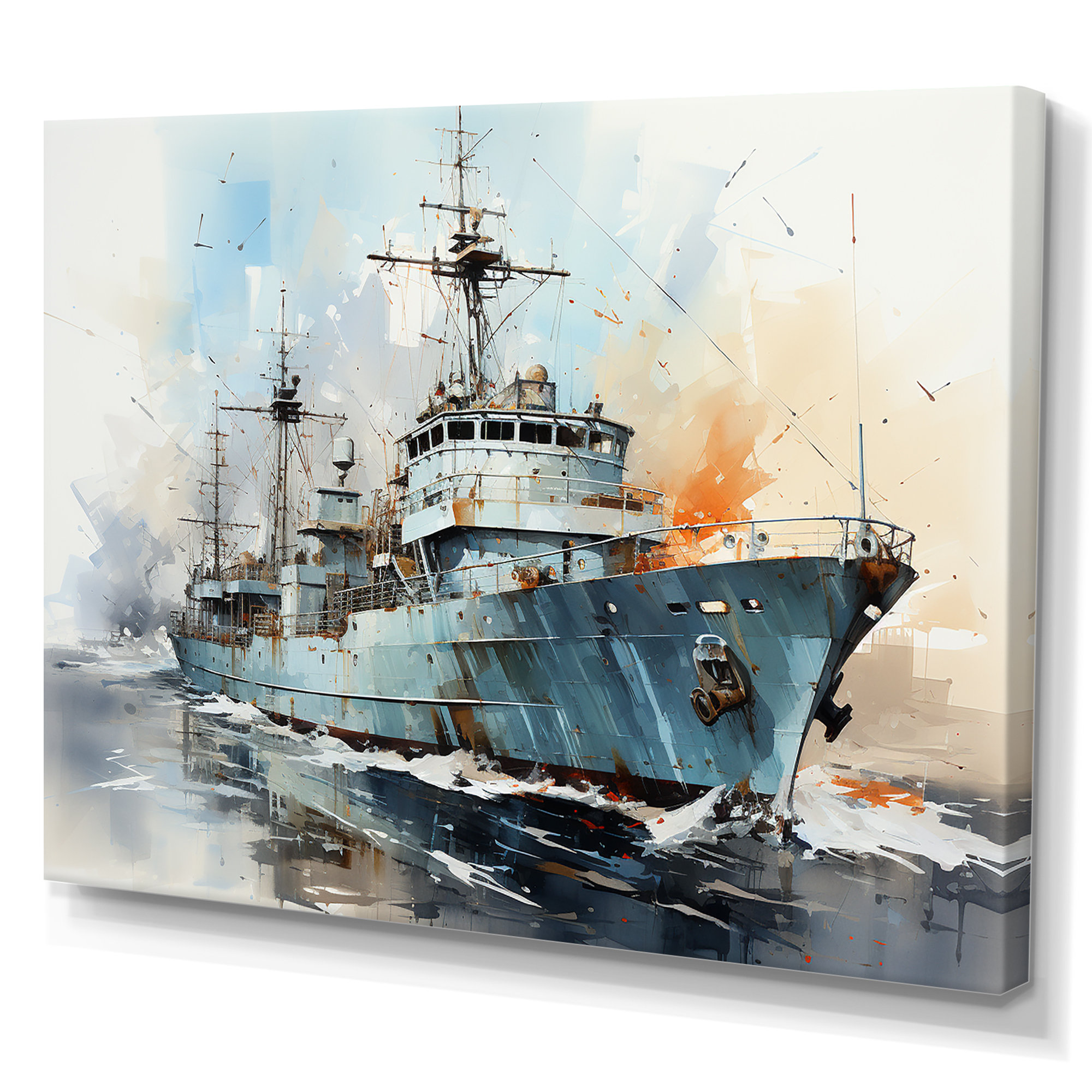 Breakwater Bay Navy Army Boat Frigate IV - Military Wall Art - Wayfair ...