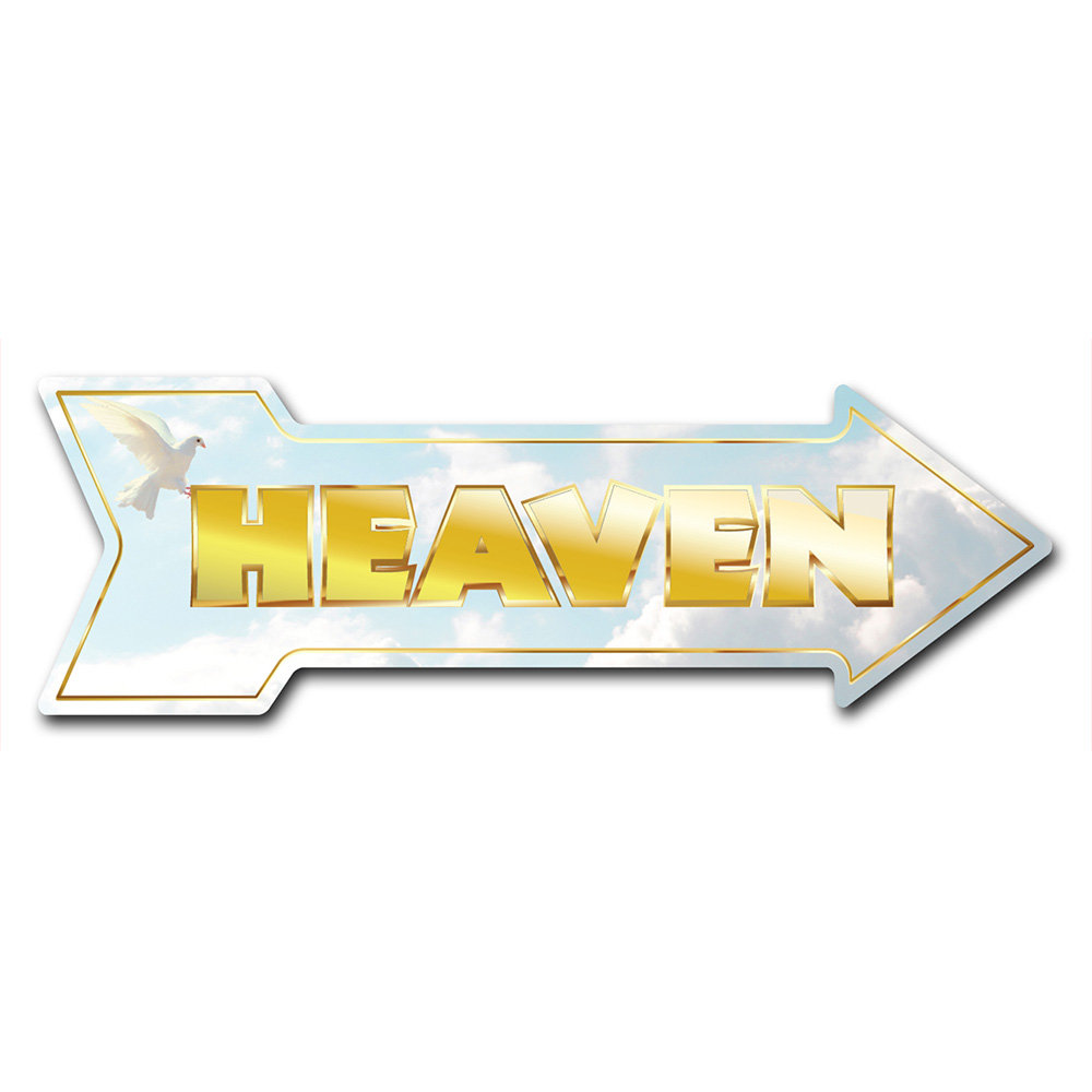 SignMission Decal-999826_Heaven Arrow Decal Funny Home Décor 24" Wide ...