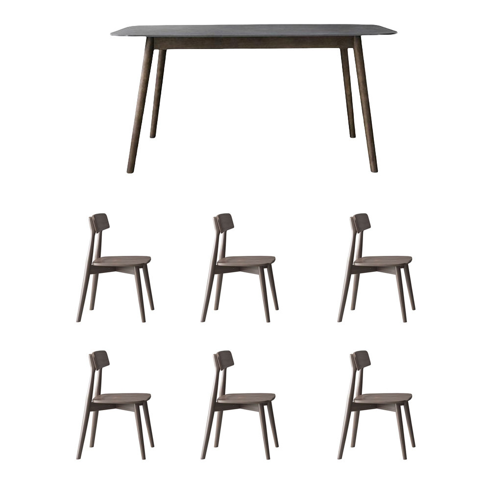 ComfySofa.s Modern Oak Sintered Dining Table Chairs - Wayfair Canada