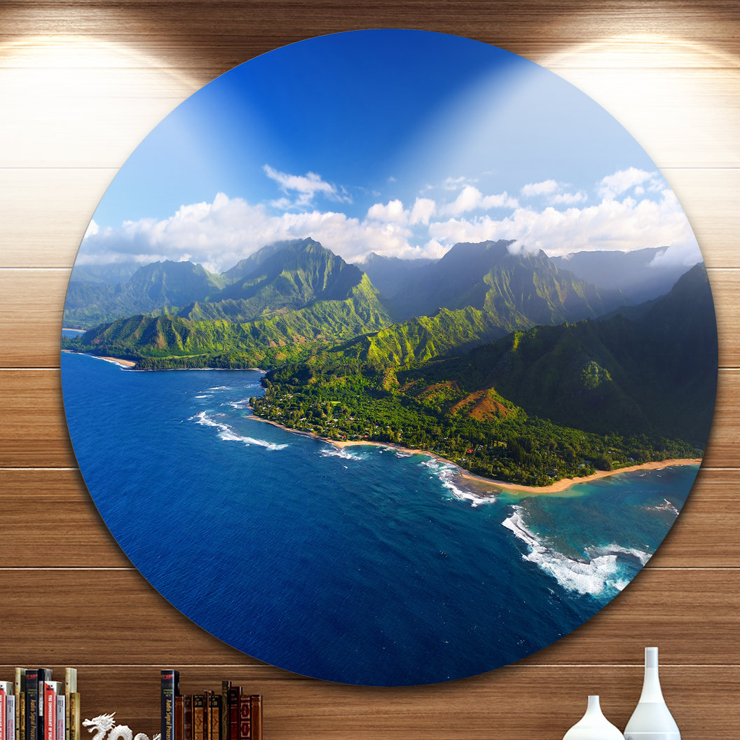 Design Art 'Na Pali Coast Wide View' Photographic Print on Metal ...